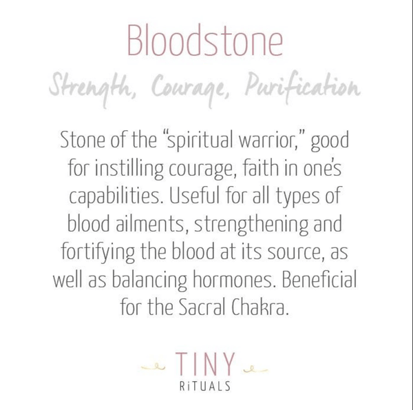 Tumbled Bloodstone — Genuine Crystal 2" // Tiny Rituals