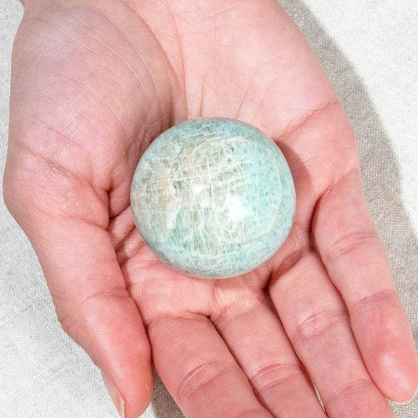 Amazonite Sphere - Discover Your Truth (30-40mm) // Tiny Rituals