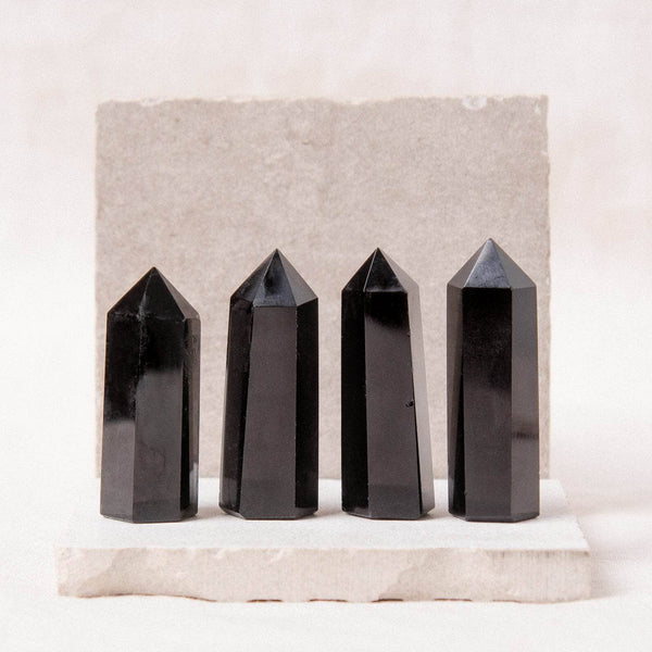 Protective Black Obsidian Point for Cleansing and Shielding