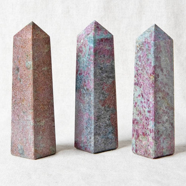 Handcrafted Ruby Kyanite Towers: Boost Your Spiritual Focus