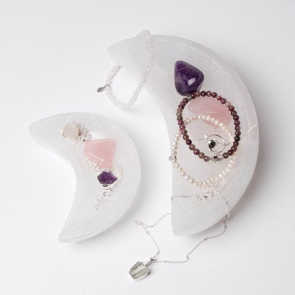 Selenite Moon Bowl - Lunar Energy Storage