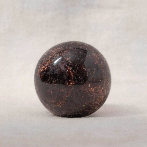 Garnet Sphere & Tripod - Radiant Red Brilliance