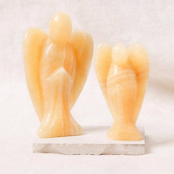 Yellow Jade Angel - Genuine Crystal 3"-4" // Tiny Rituals