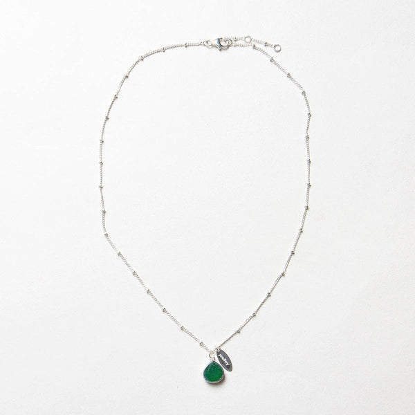 Pure Green Jade Birthstone Necklace [For August] // Tiny Rituals