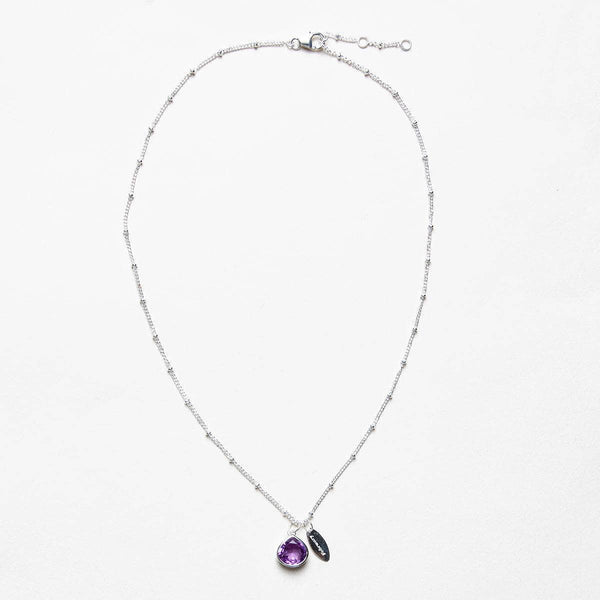 Pure Amethyst Birthstone Necklace [For February ] // Tiny Rituals
