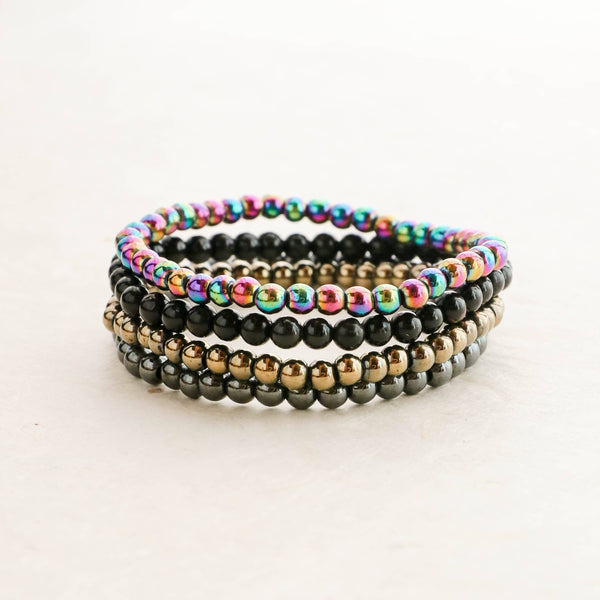 Energy Protection Bracelet Set - For Negativity, EMF | Tiny Rituals