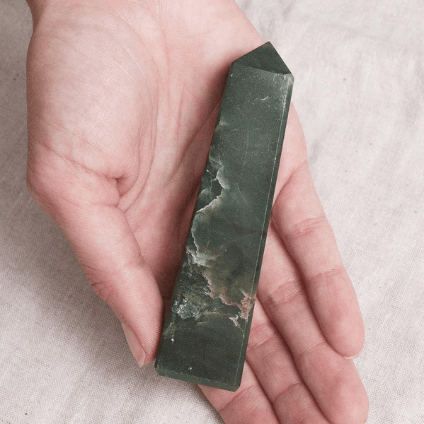 Jade Tower - Genuine Gemstone Obelisk! // Tiny Rituals