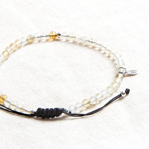 Citrine Anklet - Pure Energy Crystal - 4mm // Tiny Rituals