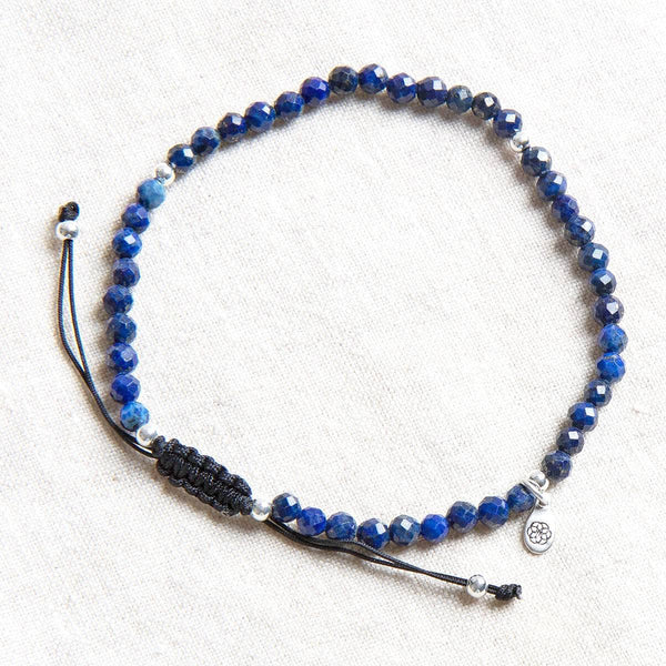 Lapis Lazuli Anklet - Pure Energy Crystal - 4mm // Tiny Rituals