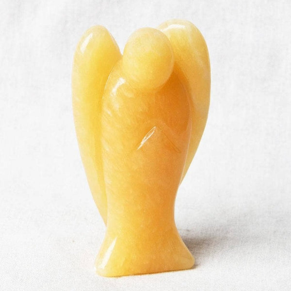 Yellow Jade Angel - Genuine Crystal 3" // Tiny Rituals