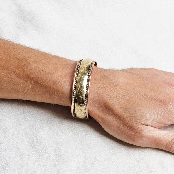 Tibetan Brass Bracelet - Pure Healing Energy // Tiny Rituals