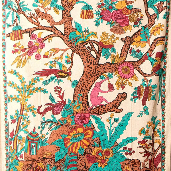 Tree of Life Curtain - Natural 44" x 88" // Tiny Rituals