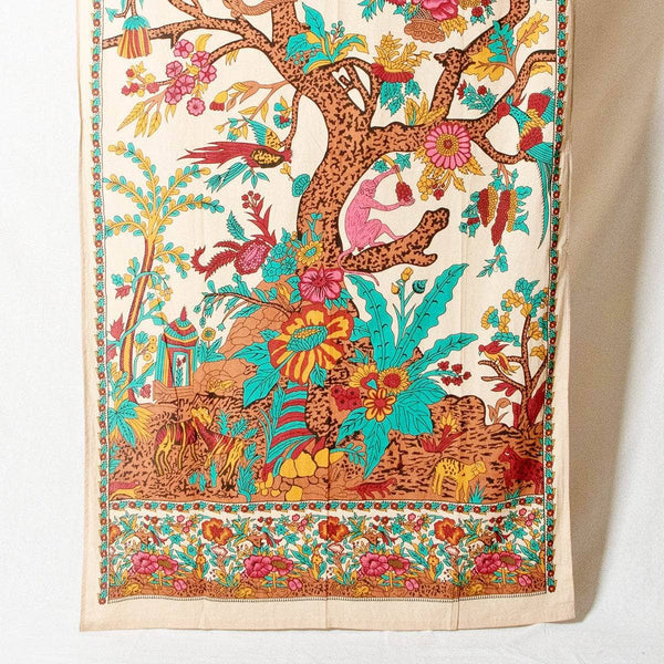 Tree of Life Curtain - Natural 44" x 88" // Tiny Rituals